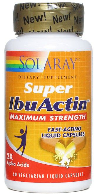 Solaray Super IbuActin 60 capsulas liquidas
